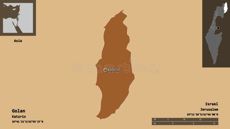 Golan, District of Israel,. Previews. Pattern Stock Illustration ...