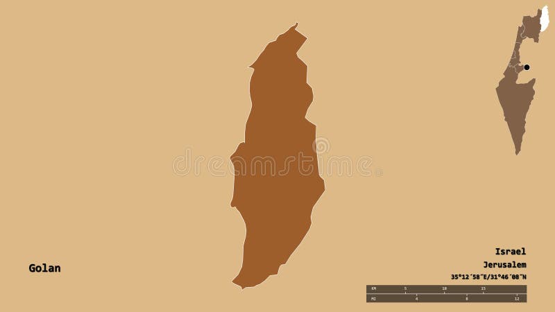Golan, District of Israel, Zoomed. Pattern Stock Illustration ...
