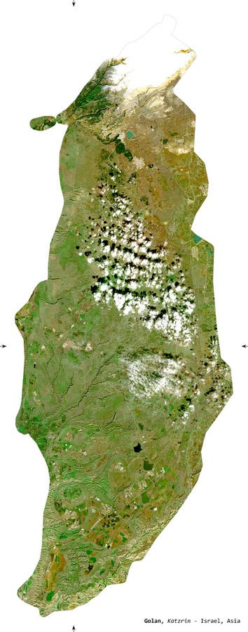 Golan, Israel - White Solid. Sentinel-2 Satellite Stock Illustration ...