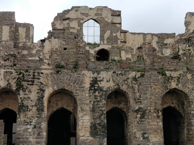 Golconda fort front view stock photo. Image of fort - 112447952