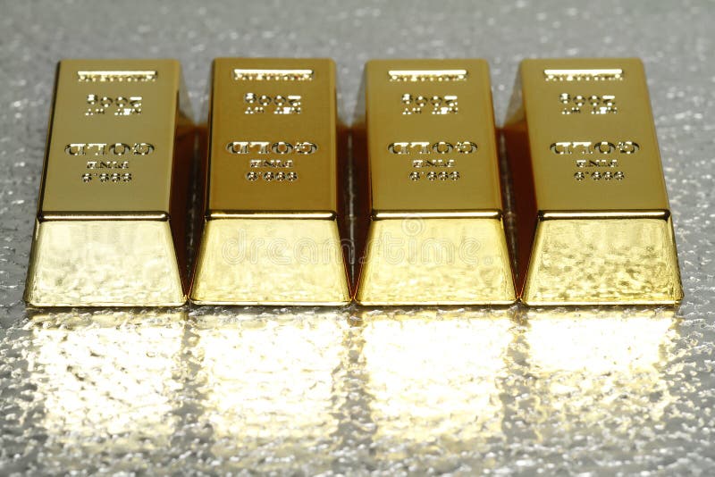 Close-Up of Gold Bar stock photo. Image of precious, etching - 7731242