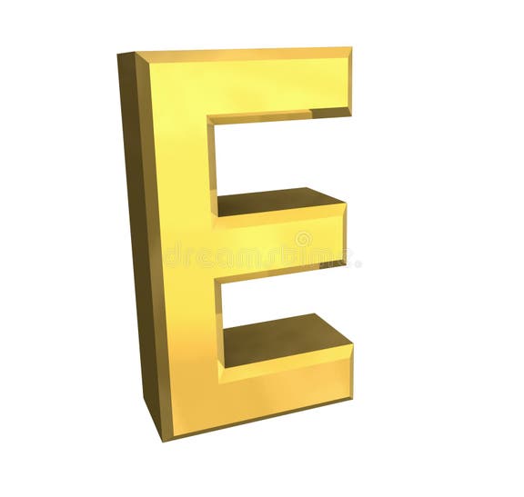 Gold Letter E Stock Illustrations – 4,368 Gold Letter E Stock ...