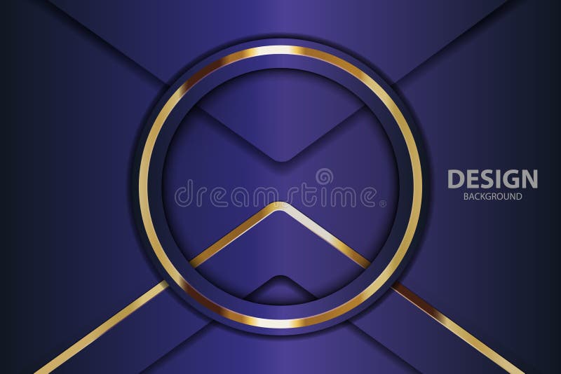 Gold Abstract Background Banner with Circle Gold Color Creative Digital ...