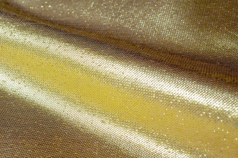 Gold Abstract Background of Fold Golden Fabric Stock Photo - Image of ...