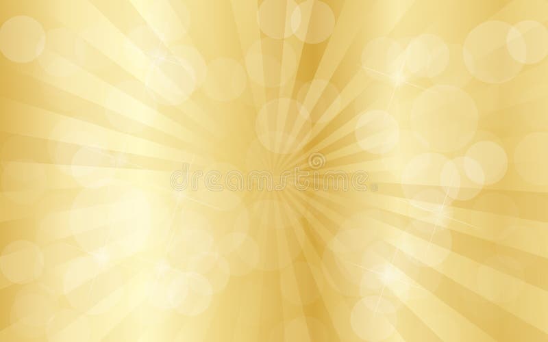 Gold Abstract Background with Rays Stock Illustration - Illustration of ...
