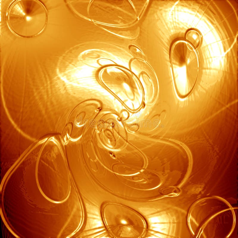 Gold abstract bubbles stock illustration. Illustration of gold - 15006444