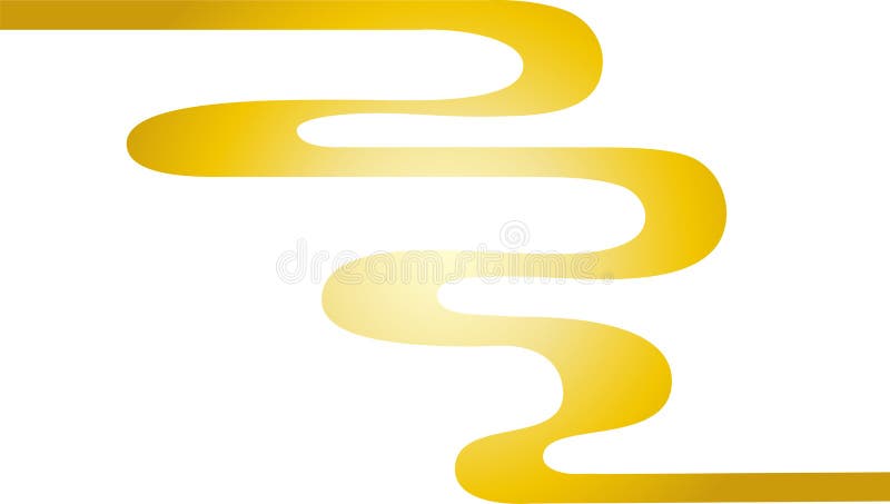 Gold Abstract curve design stock vector. Illustration of design - 198466735