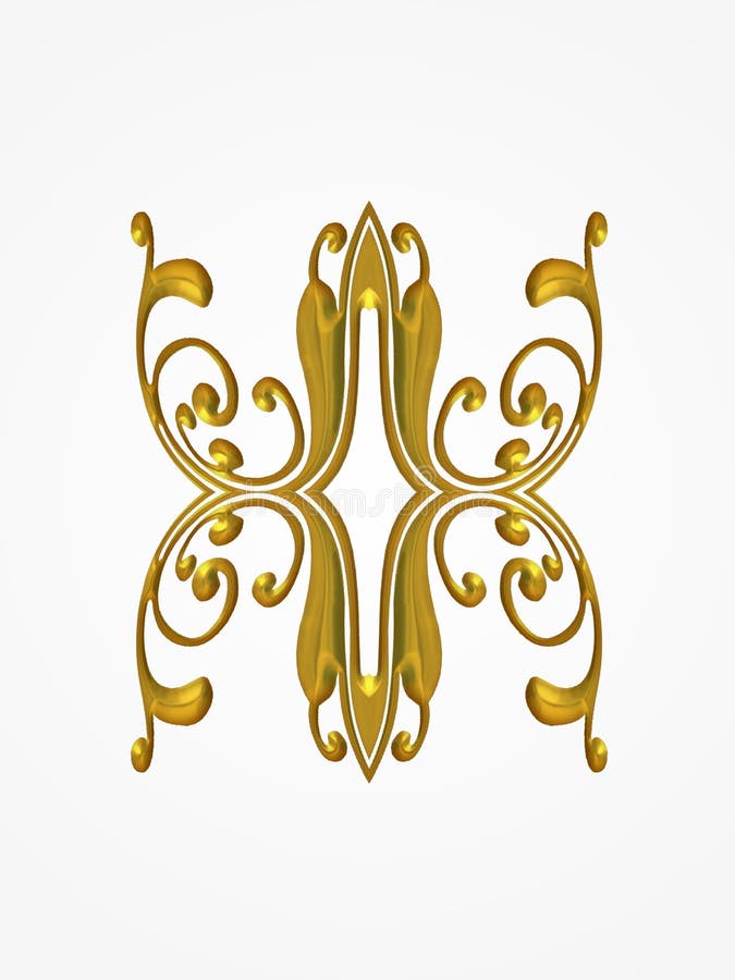 Gold Abstract Design Element Stock Photo - Image of accent, jewelry ...