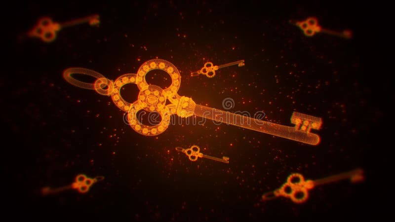 Gold Abstract Keys VJ Loop Motion Graphic Background Stock Footage ...