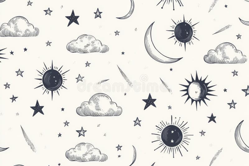 Gold Abstract Line Art Design Featuring a Celestial Pattern, with a ...