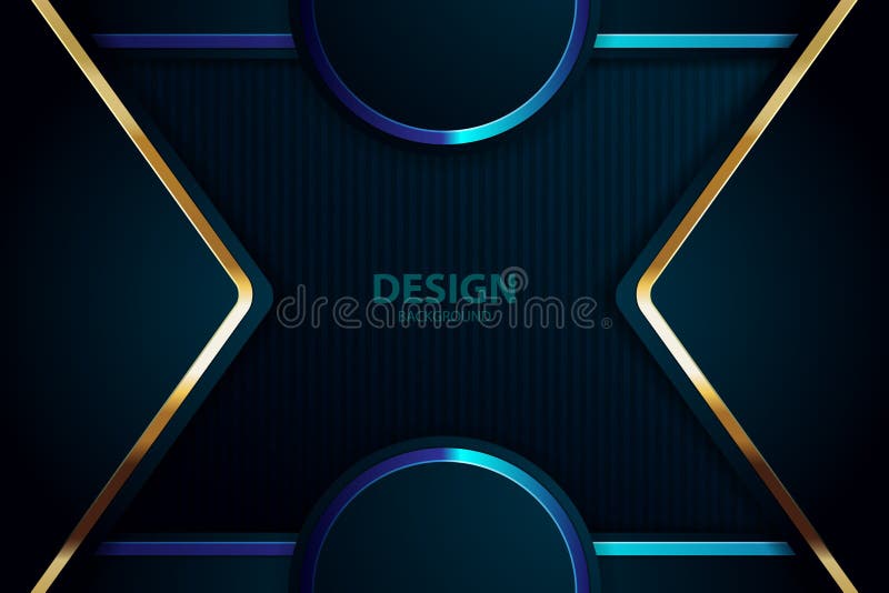 Gold Abstract Vector Background Board for Text and Message Design ...