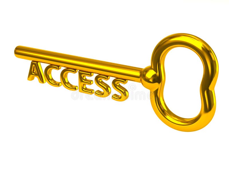 Gold access key stock illustration. Illustration of gold - 48763040