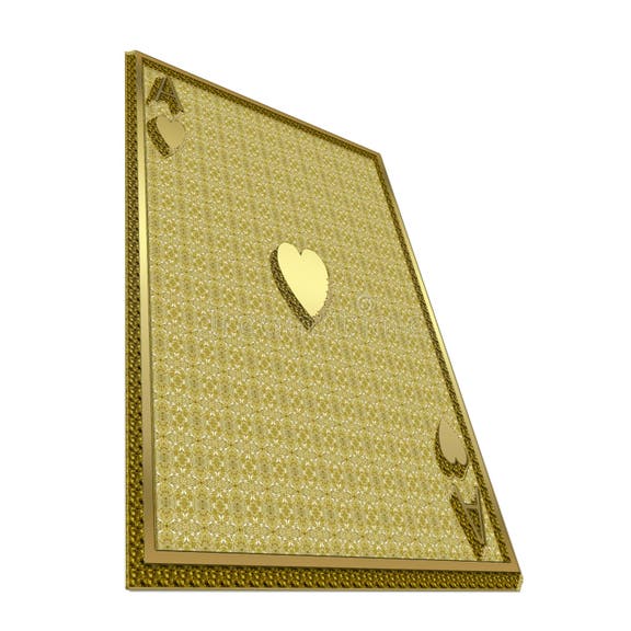 Gold ace stock illustration. Illustration of design, play - 13398702