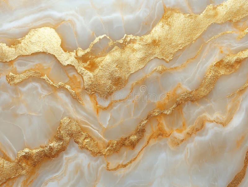 Gold Acrylic Abstract Pattern, Marble Background. Top View Golden Tile ...