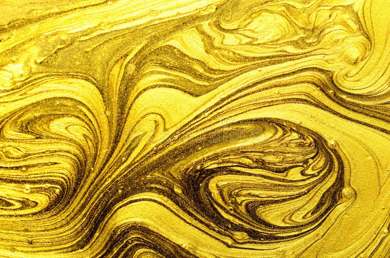 Gold Acrylic Paint. Vector Illustration. Stock Image - Image of paint ...