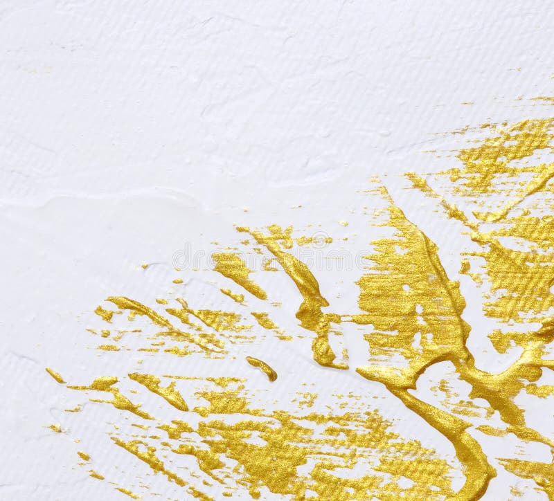 Gold Acrylic Textured Painting Stock Image - Image of design, scribble ...