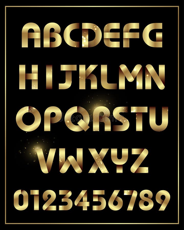 Gold Font Stock Illustrations – 235,327 Gold Font Stock Illustrations ...