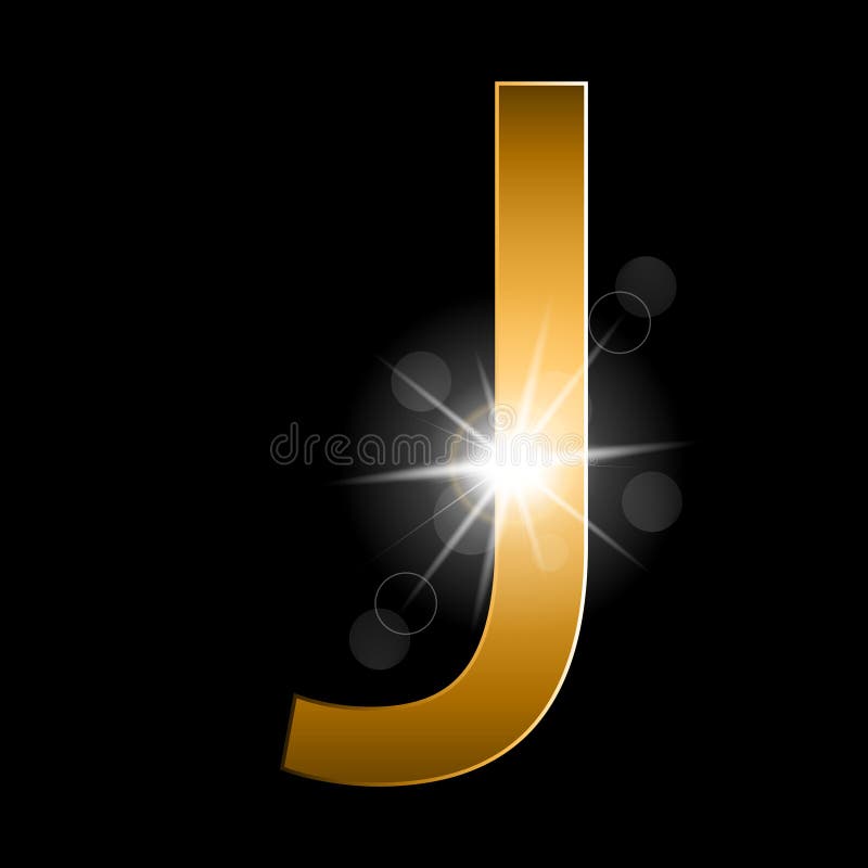 Letter J Gold Stock Illustrations – 2,451 Letter J Gold Stock ...