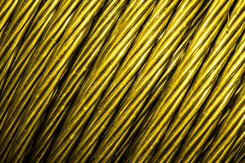 Gold Aluminum Electric Cable.background or Texture Stock Photo - Image ...
