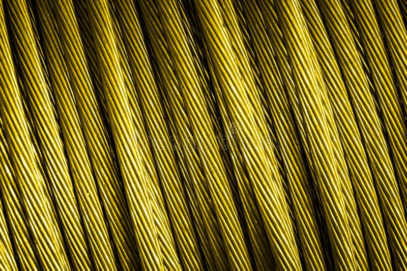Gold Aluminum Electric Cable.background or Texture Stock Image - Image ...