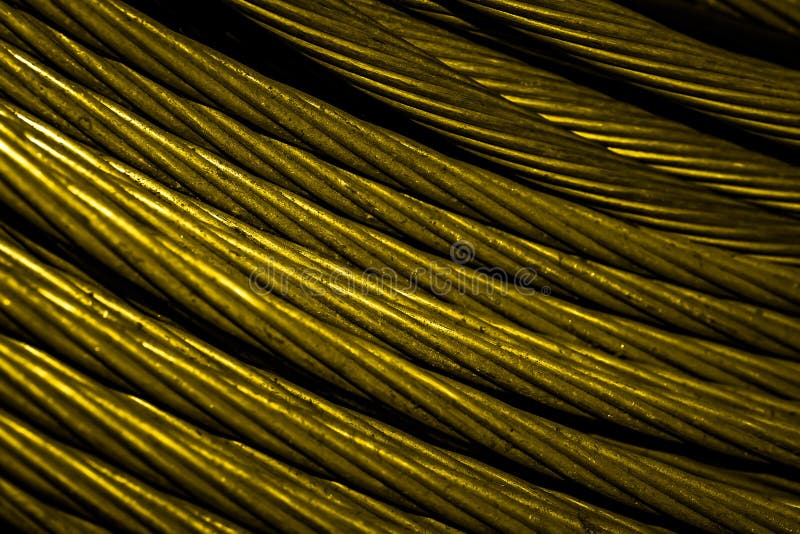 Gold Aluminum Electric Cable.background or Texture Stock Photo - Image ...