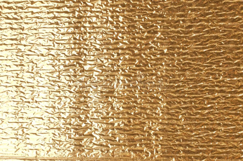 Gold Aluminum Foil Texture. Stock Photo - Image of iron, aluminium ...