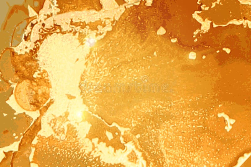 Gold and Amber Geode. Marble Abstract Pattern Stock Vector ...