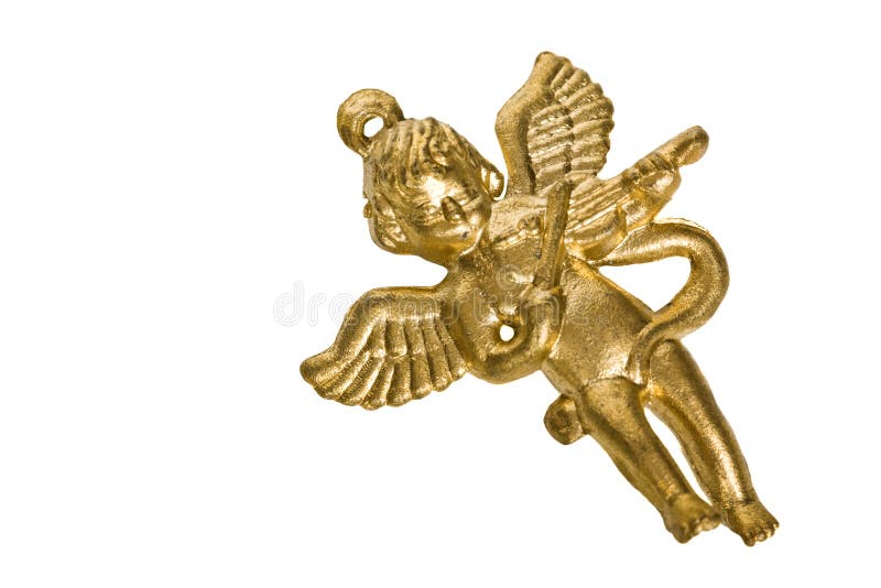 Gold angel stock image. Image of single, decoration, holy - 11863093