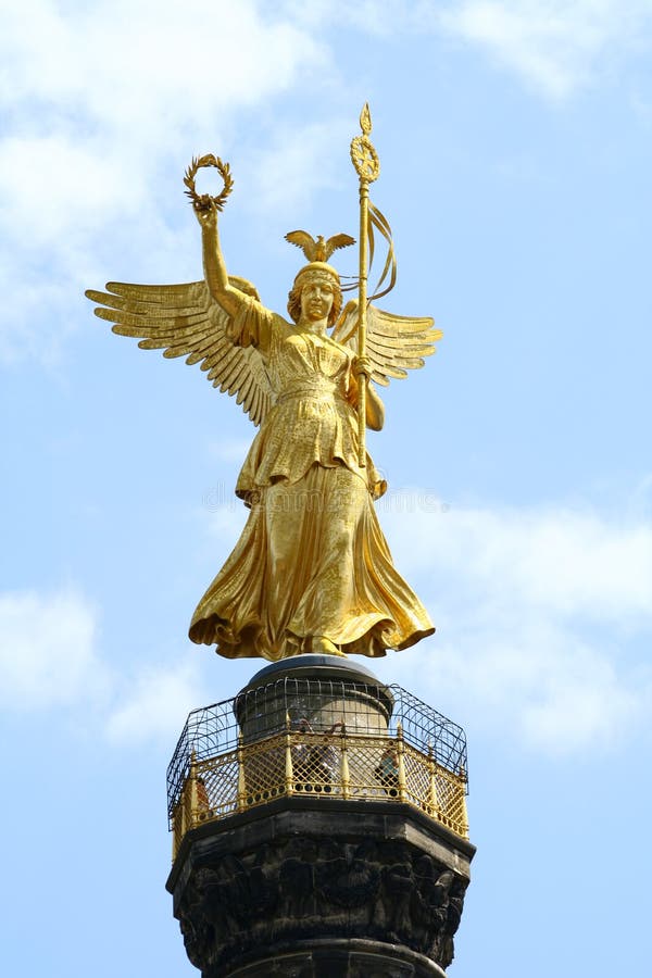 Berlin angel stock image. Image of gold, deutschland - 30178479