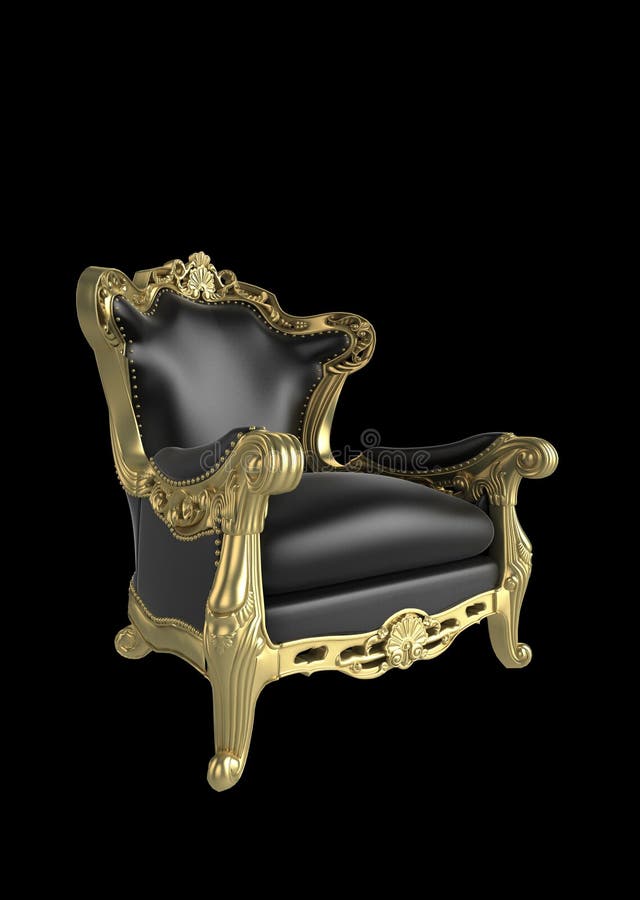 Baroque Luxury Armchair. Furniture with Victorian Ornamented Decor ...