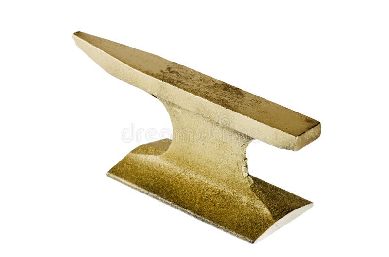 Gold anvil stock photo. Image of industrial, cast, blacksmith - 30038462