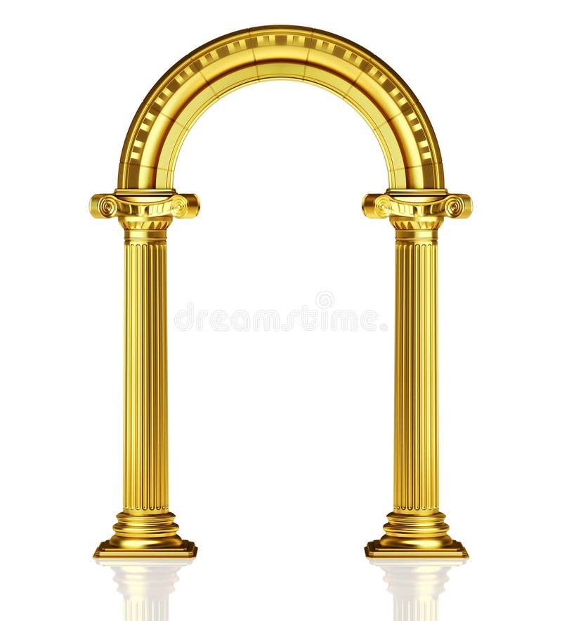 Gold arch stock illustration. Illustration of gold, interior - 29309201