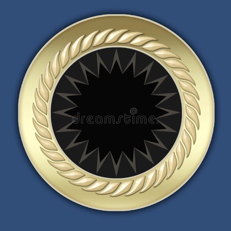 Gold Art Deco Sunshine Frame Stock Illustration - Illustration of ...