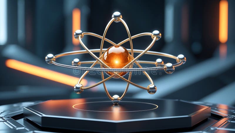 Gold Atom Model Stock Illustrations – 1,410 Gold Atom Model Stock ...