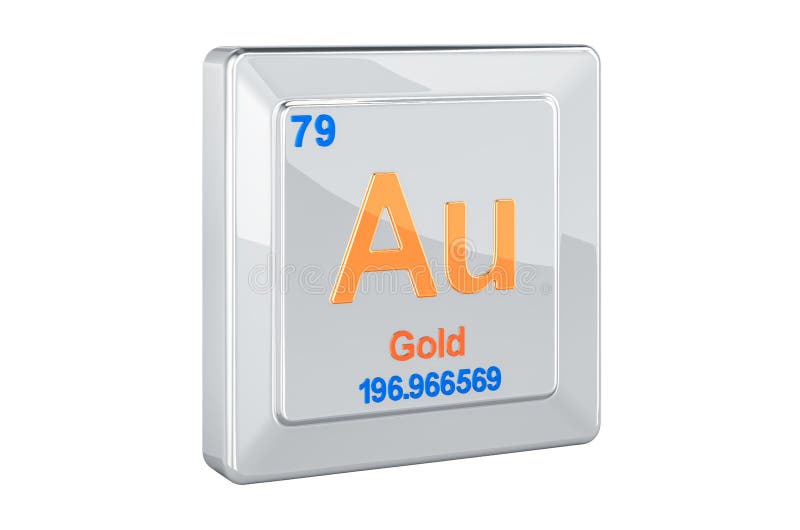 Gold Periodic Element Atom Au Symbol Stock Illustrations – 40 Gold ...
