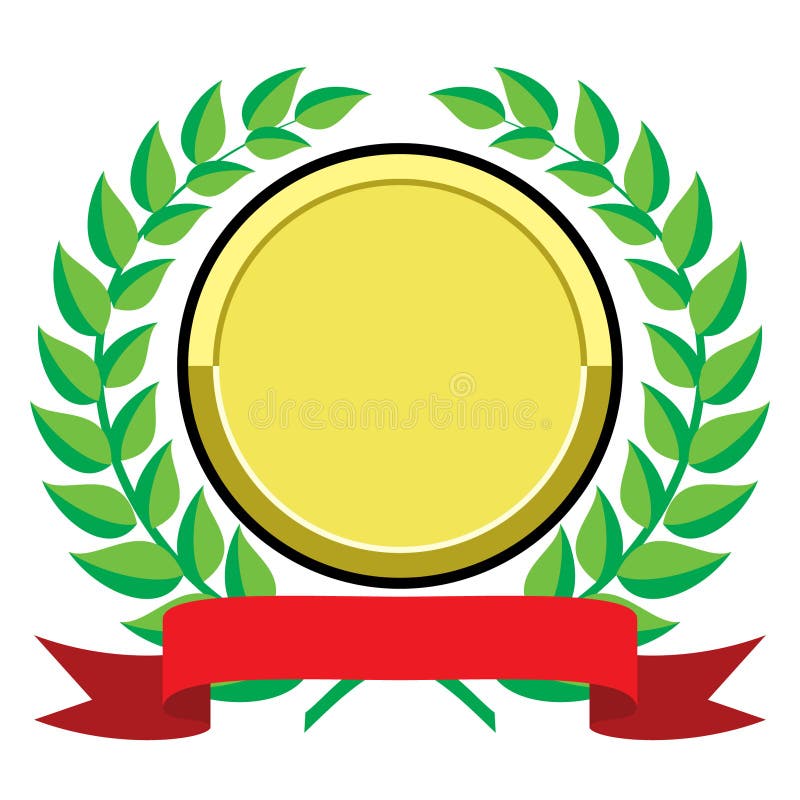 Gold award stock vector. Illustration of ornate, nature - 20105424