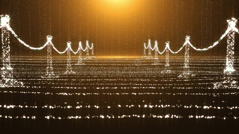 Gold Awards Background Stage Particles with Light Stock Video - Video ...