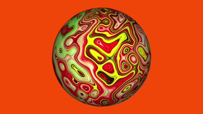 Gold Background. with Colored Ball Patterns with Moving and Rotating ...