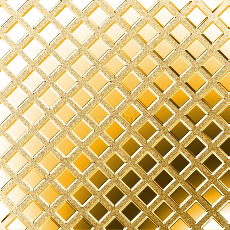 Gold Background Containing a Square Patterns. Golden Trellised Pattern ...