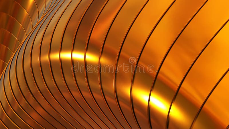 Gold Background 3D, Shiny Striped Texture Circular Pattern Stock ...