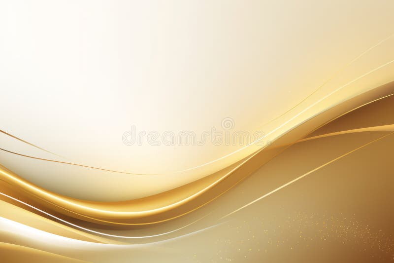 A Gold Background with Elegant Golden Borders Stock Illustration ...