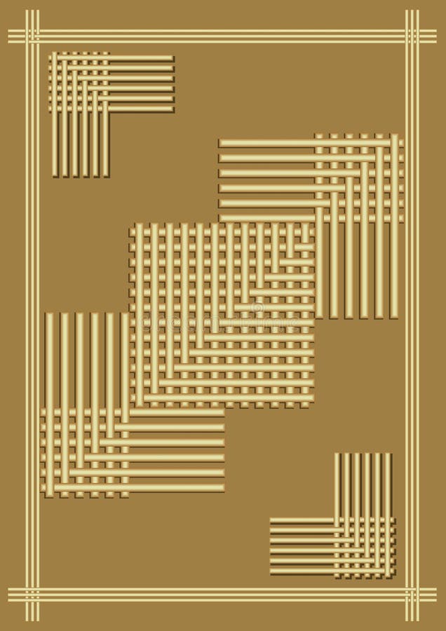 Gold Background with Embossed Grid Composition, Elegant Simple ...