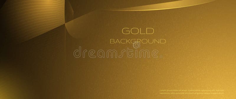 Vector Abstract Light Gold Effect, Flow Line, Motion Pattern and Golden ...
