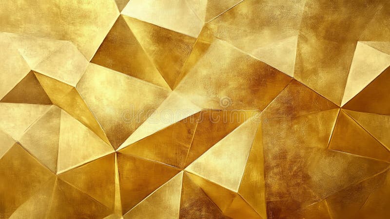 A Gold Background with Geometric Patterns. the Bold, Modern Design in ...