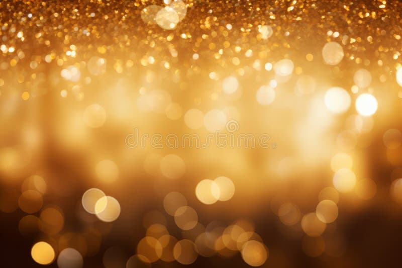 A Gold Background with Glowing Golden Lights Stock Illustration ...
