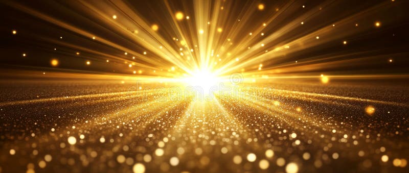 The Gold Background Has an Explosive Star Design in a Line Art Style ...