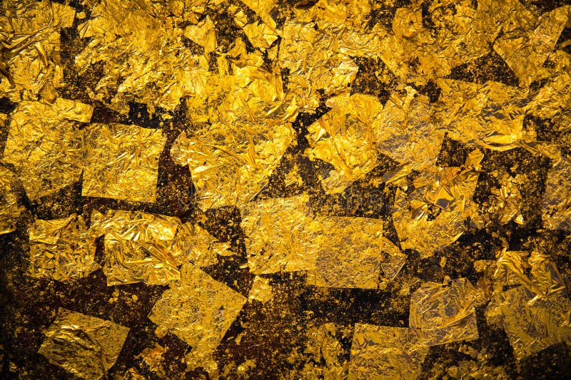 Gold Background Made of Rough Textured Backdrop Gold Leaf Stock Image ...
