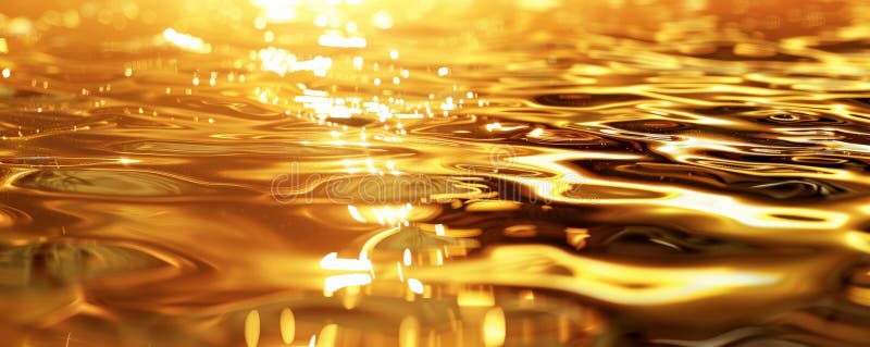 A Gold Background with a Mirror-like Surface, Perfect for Creating a ...