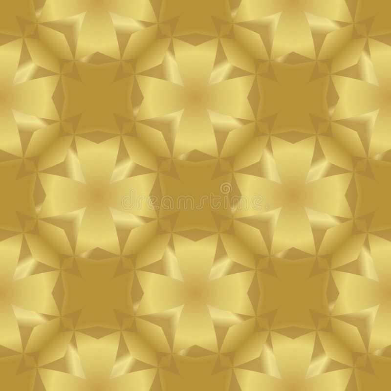 Gold Metallic Regular Seamless Pattern. Stock Illustration ...