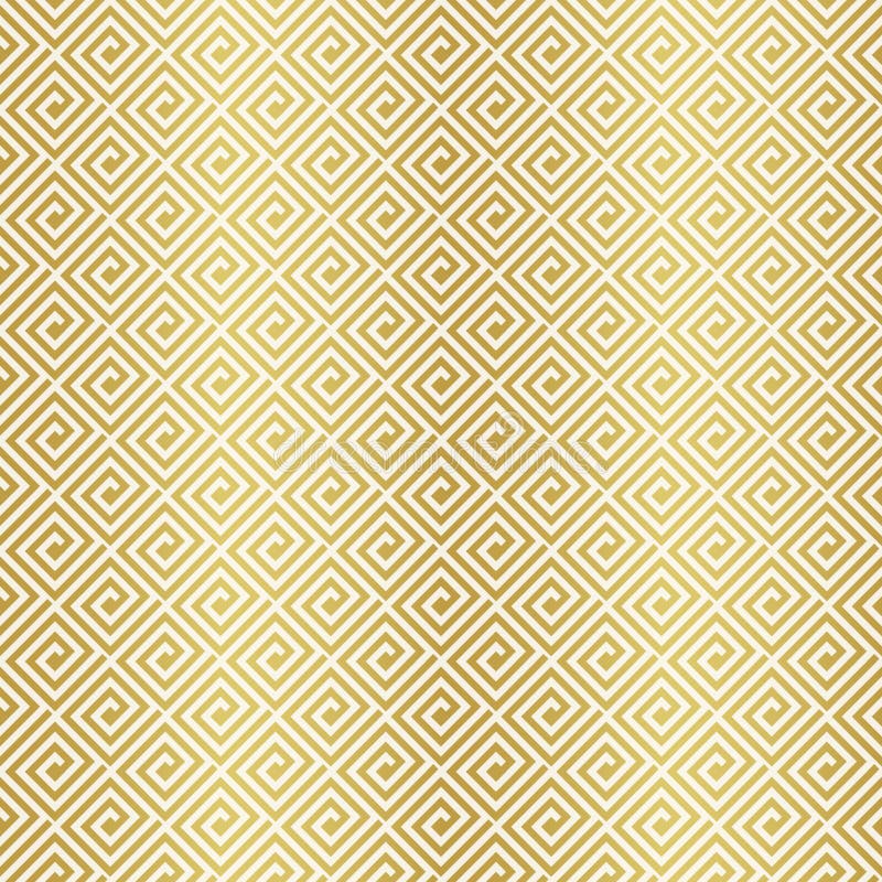 Gold Metallic Regular Seamless Pattern. Stock Illustration ...